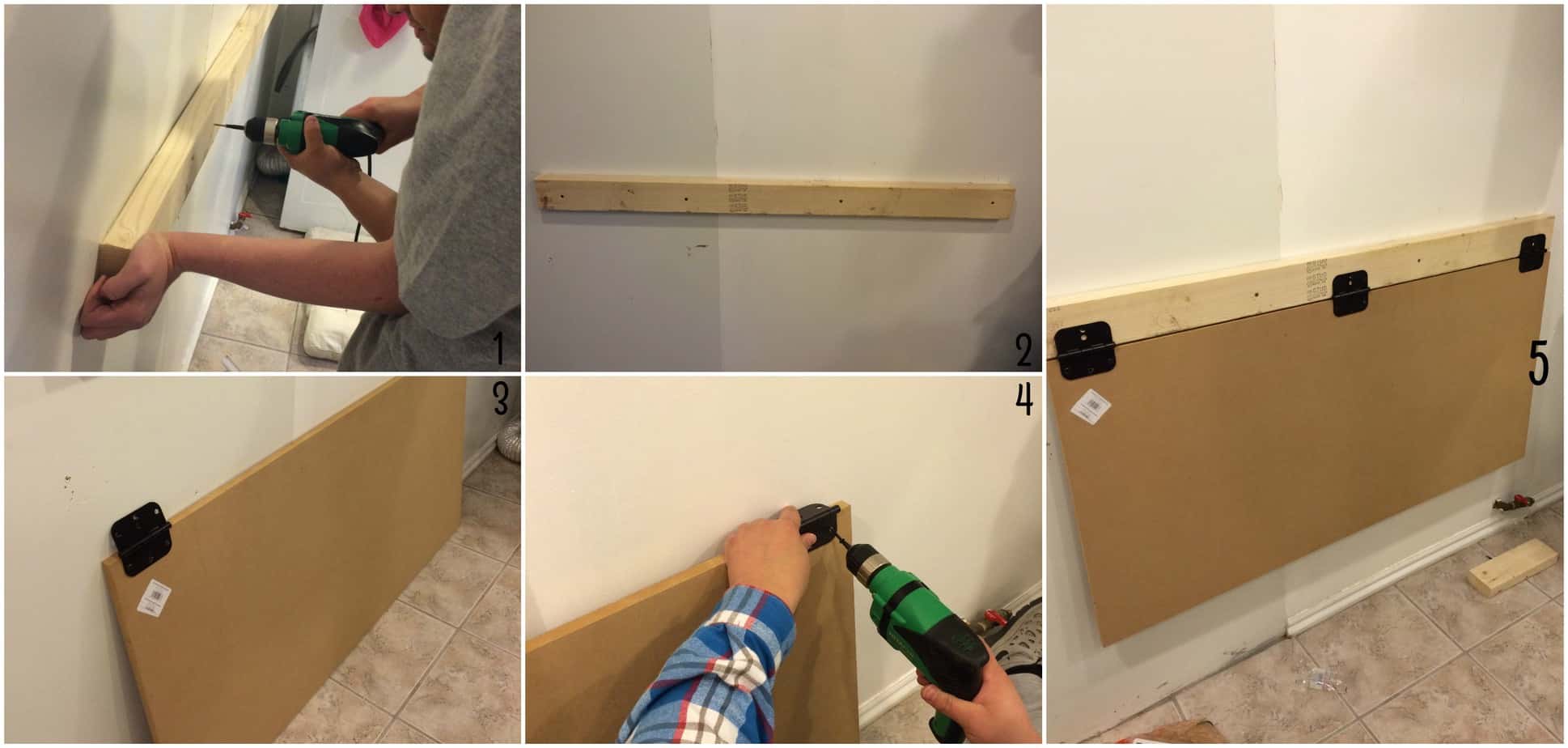 DIY Drop Down Folding Table for Laundry Room - Creative Housewives