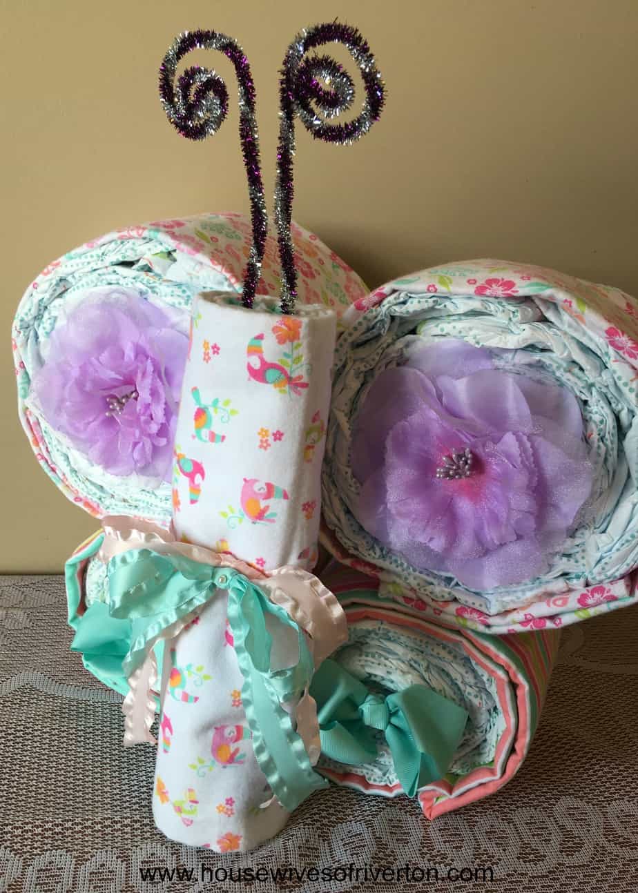 Butterfly Diaper Cake - Creative Housewives